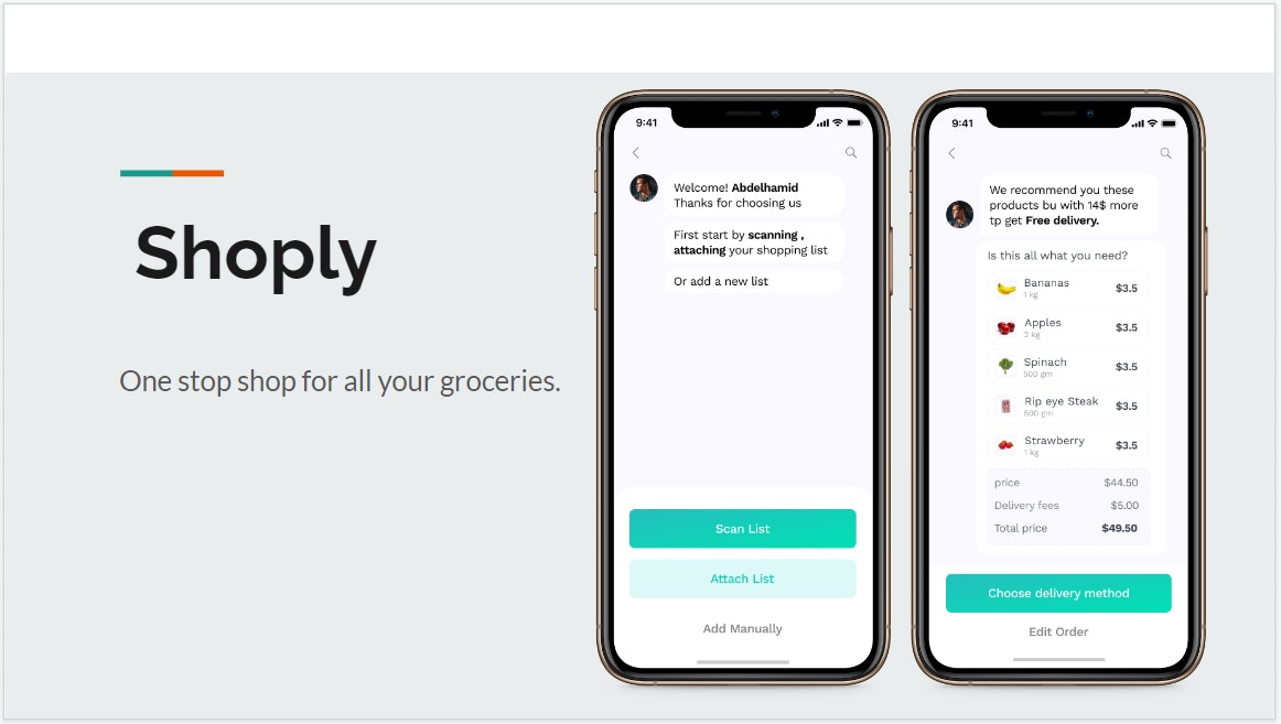 HCI Project: Grocery Shopping Bot 2020 · Abdelhamid Younis Portfolio
