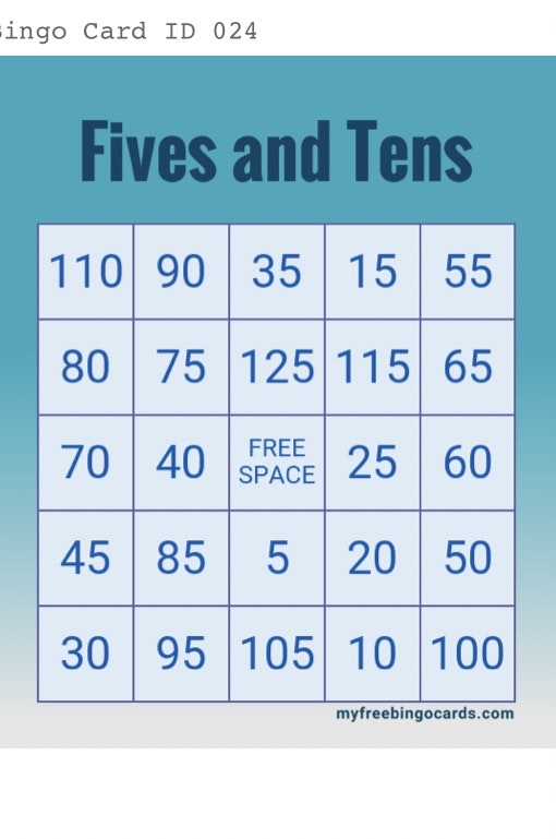 Fives and Tens · Bingo Maths