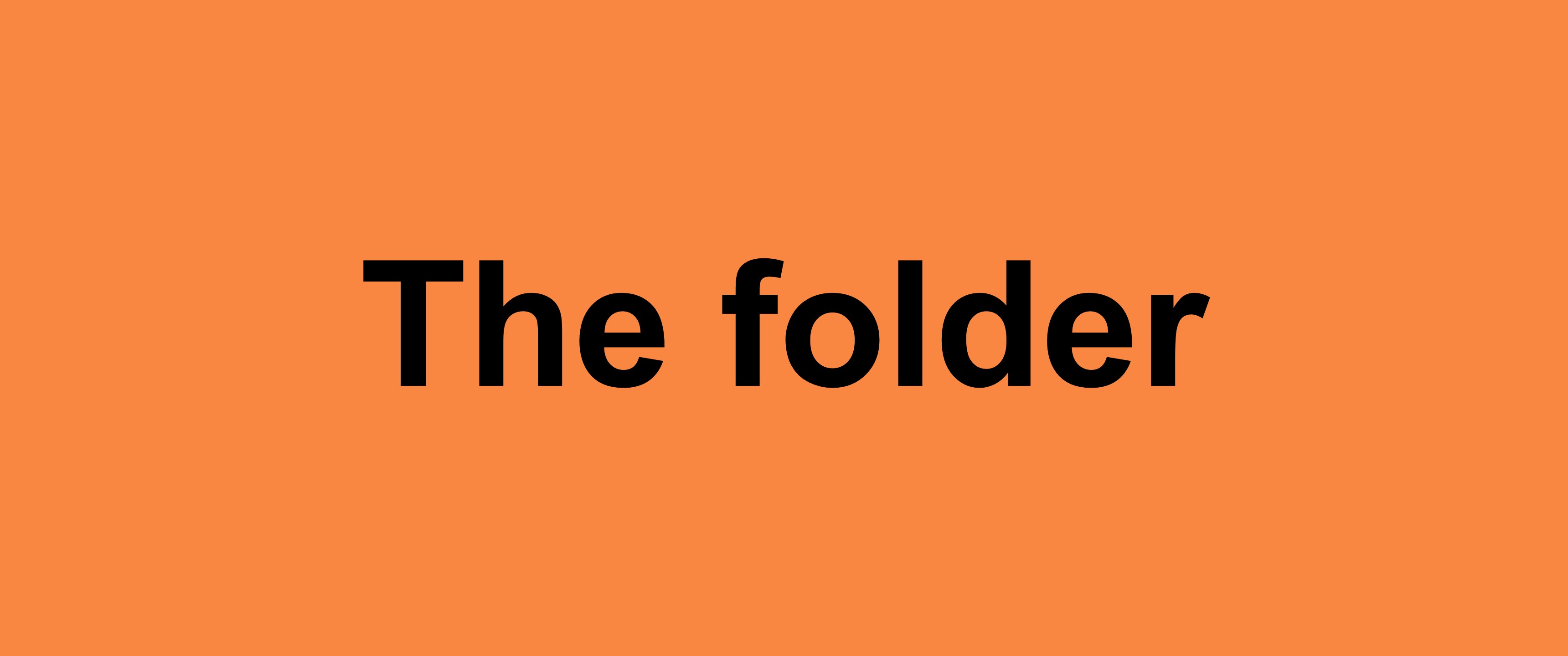 Folders · Coda elements