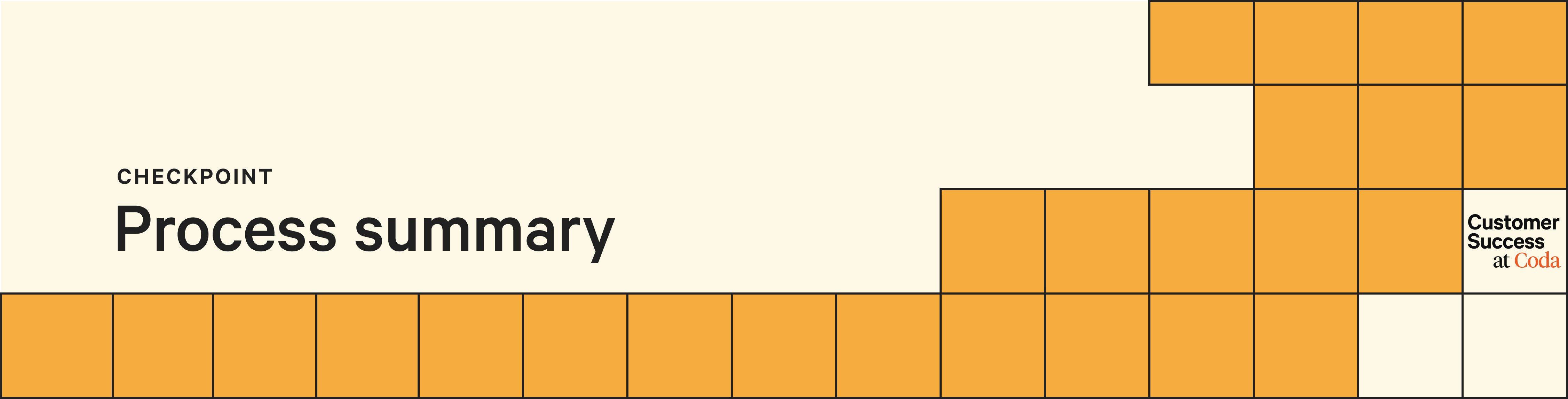 Process Summary · Process mapping workbook