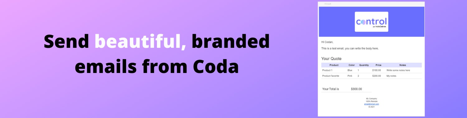 Content · Send Beautiful Emails