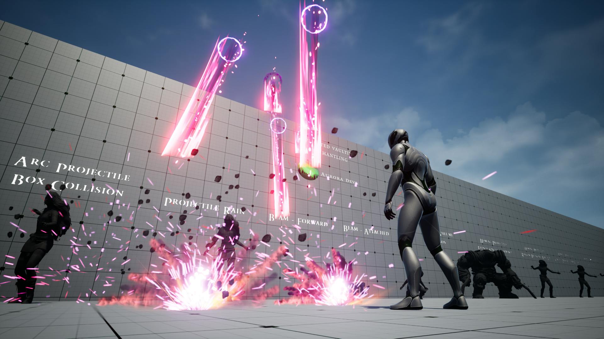 Projectile Rain · Documentation: Replicated Hitbox System