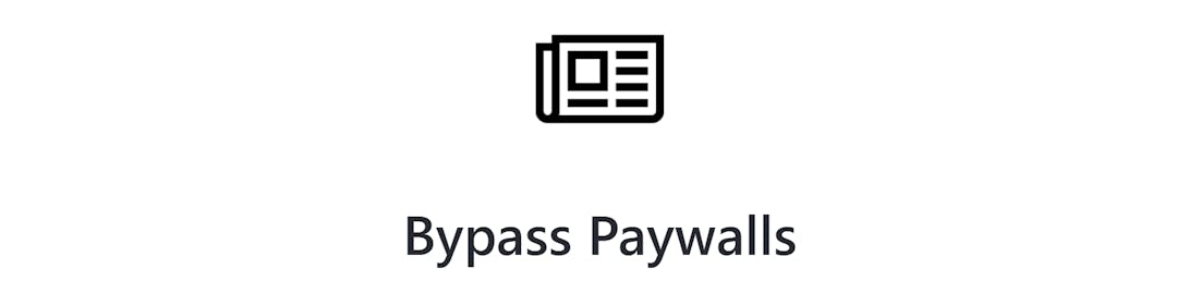 Bypass paywalls