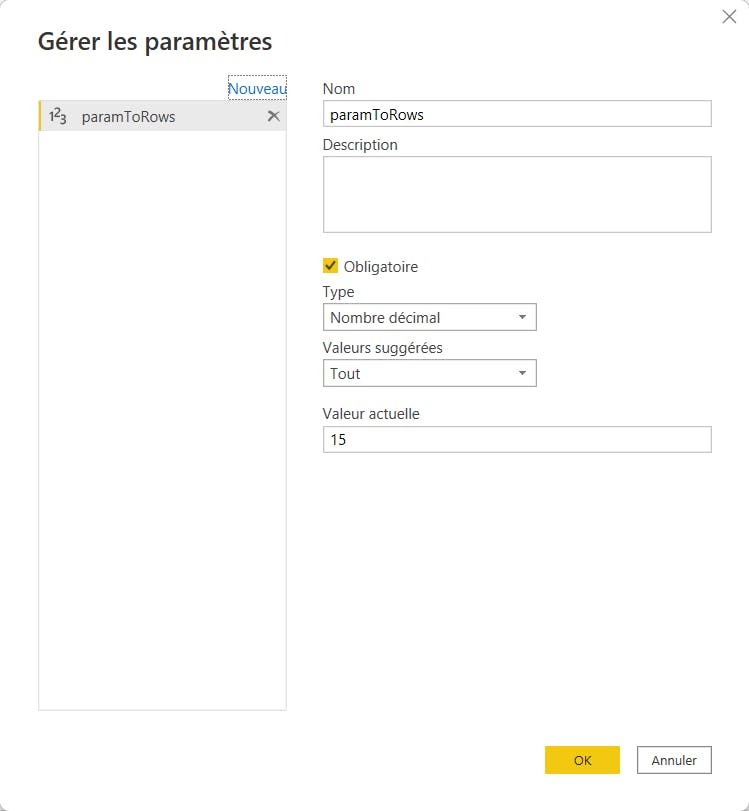 Paramètres dynamiques · Support formation Rapports Power BI