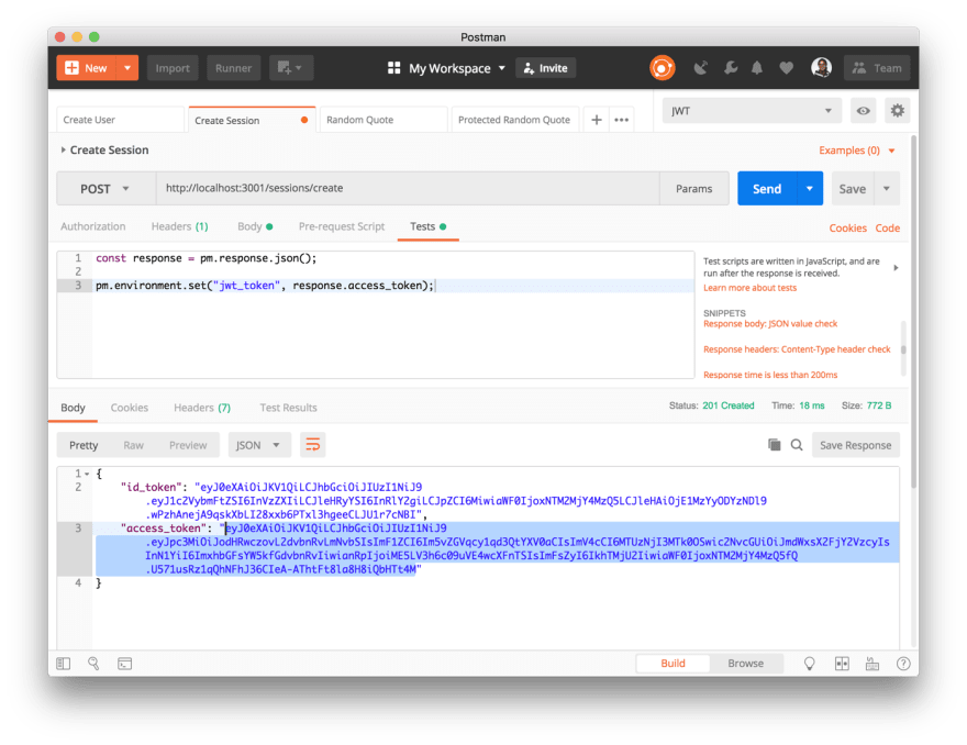Jwt I Postman · Handbook Backend