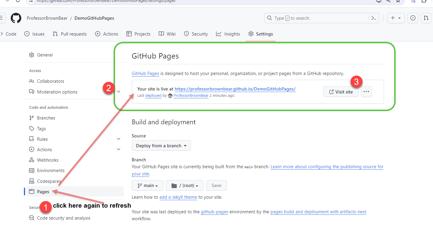 Deploying the Full Stack Web Application to GitHub Pages
