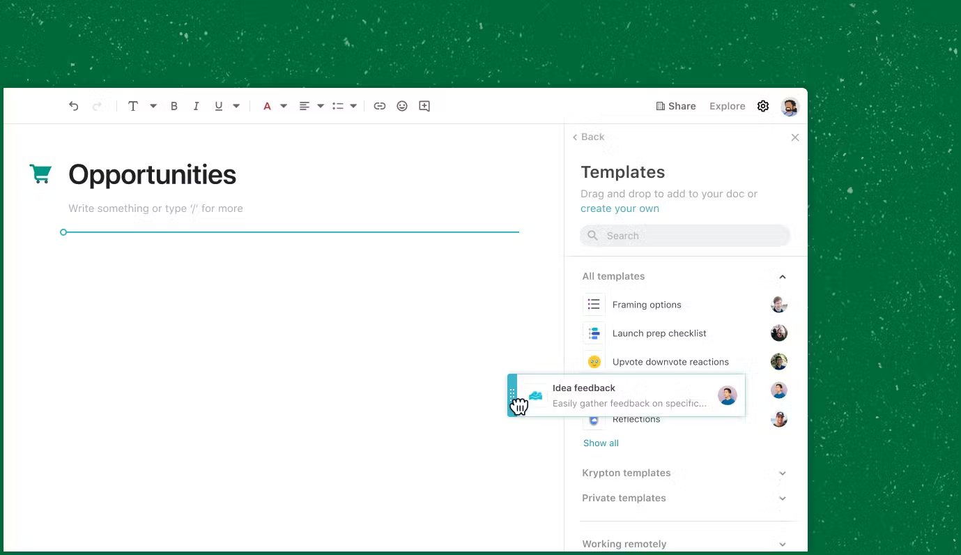 ꜱᴘᴇɴᴄᴇʀ ᴄʜᴀɴɢ ༶ Coda Custom Templates