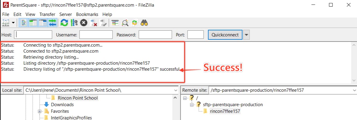 Test Your SFTP Connection With Filezilla SFTP Integration