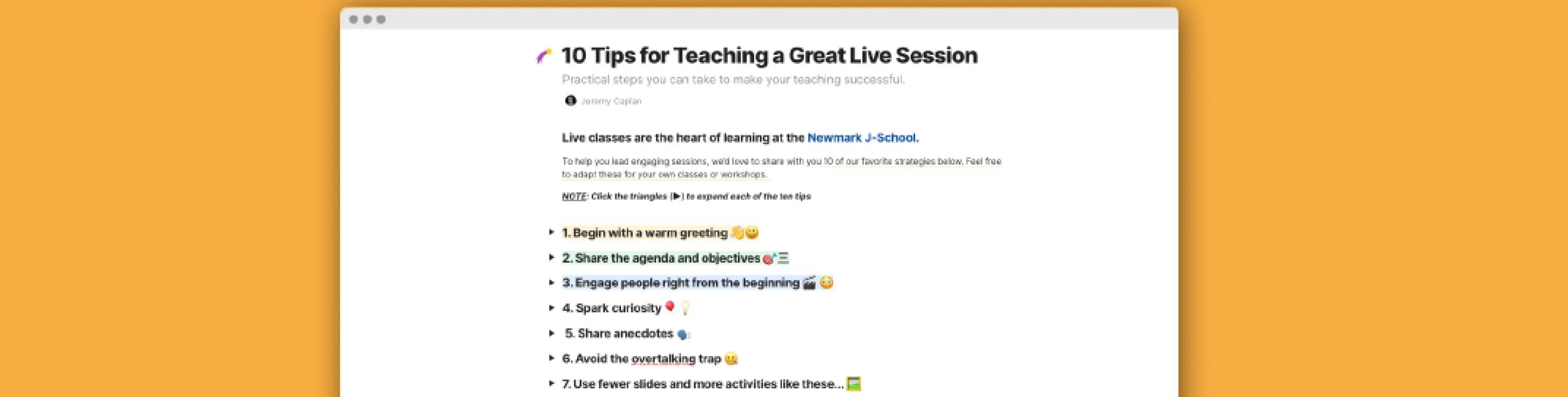 Online Handout example · Digital Teaching Toolkit
