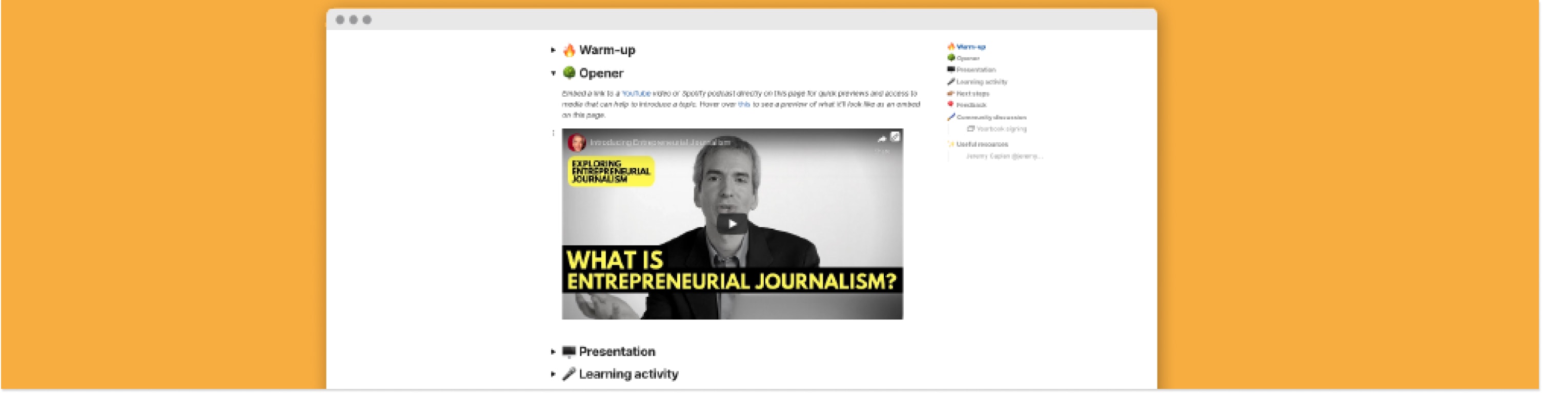 Dynamic Agenda Template · Digital Teaching Toolkit