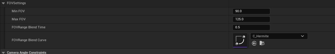 Pitch to Arm Length and FOV Modifier · Documentation: Ultimate Gameplay Camera