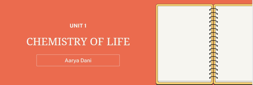 Unit 1: Chemistry of Life · AP Biology Notes