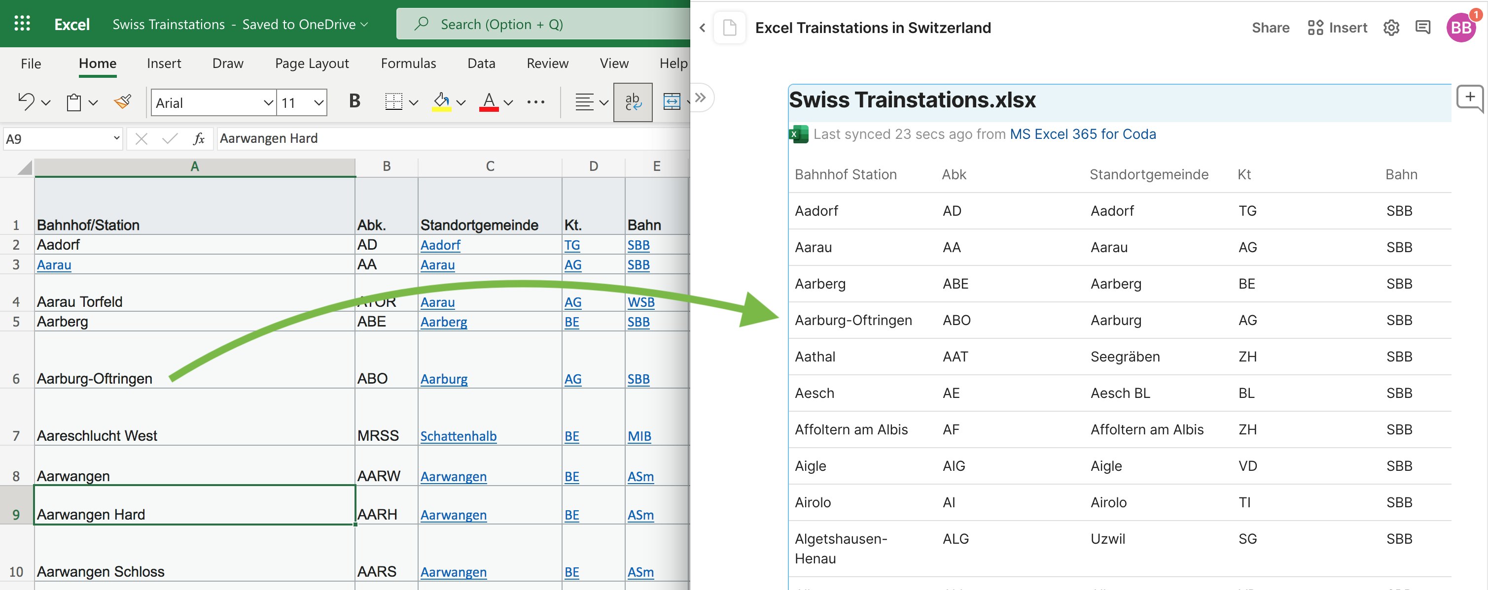 MS Excel 365 for Coda Pack, extend Coda with MS... - Coda