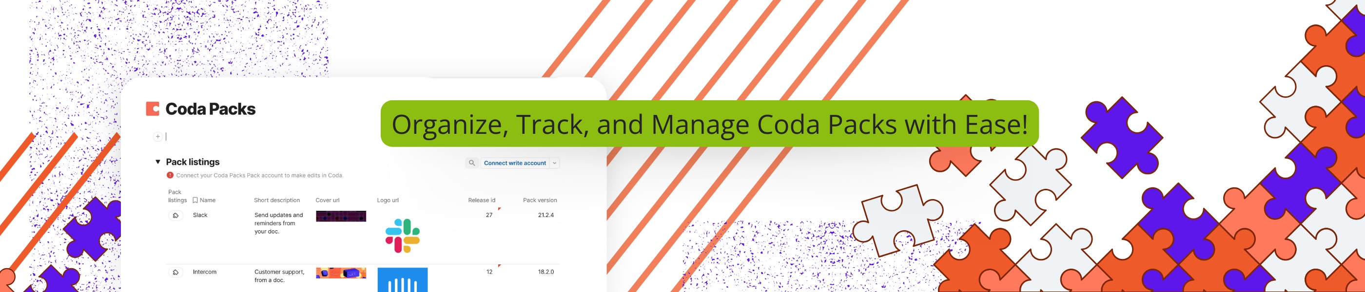 Packs Magic Pack, extend Coda with Packs Magic - Coda
