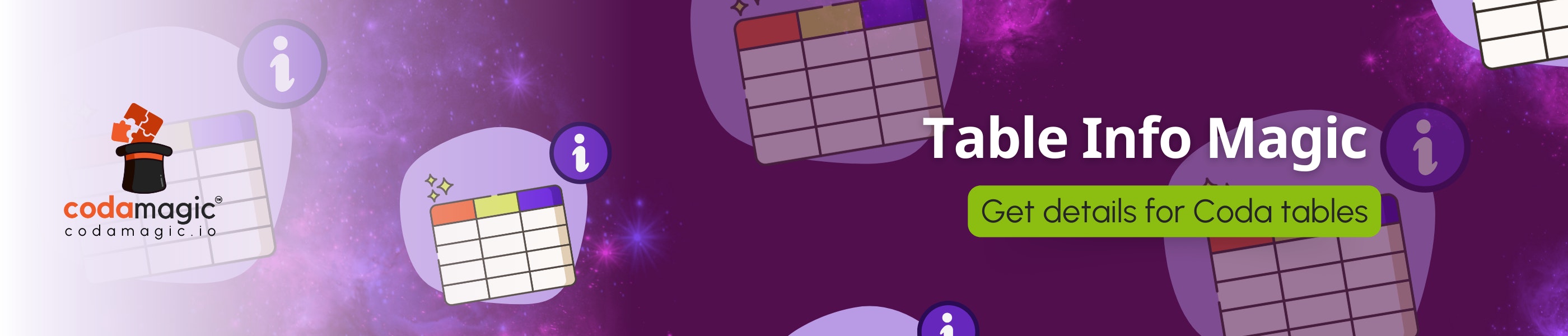 Table Info Magic Pack, extend Coda with Table Info... - Coda
